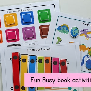 Toddler Busy Book,preschool Curriculum, Editable Cover Page,preschool ...