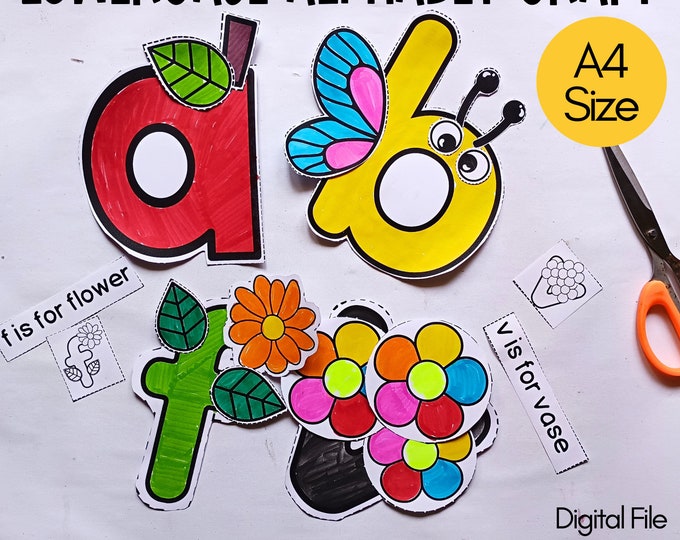 Caterpillar Letter Matching Printable: Montessori Alphabet Activity ...