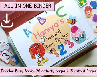 Toddler Learning Binder Preschool Printable Busy Book - Etsy