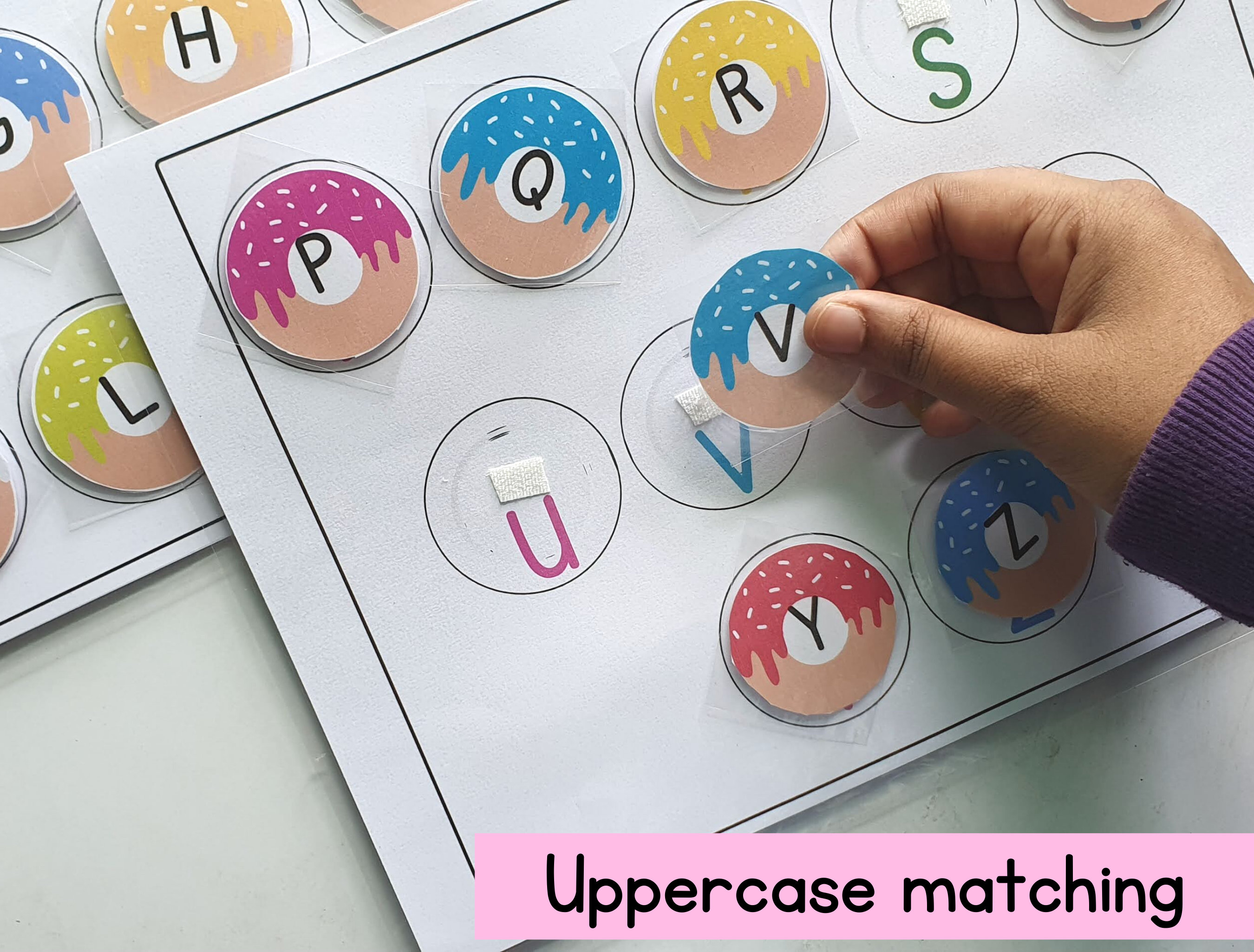 Alphabet Match Preschool, Printable Toddler Activities Homeschool ...
