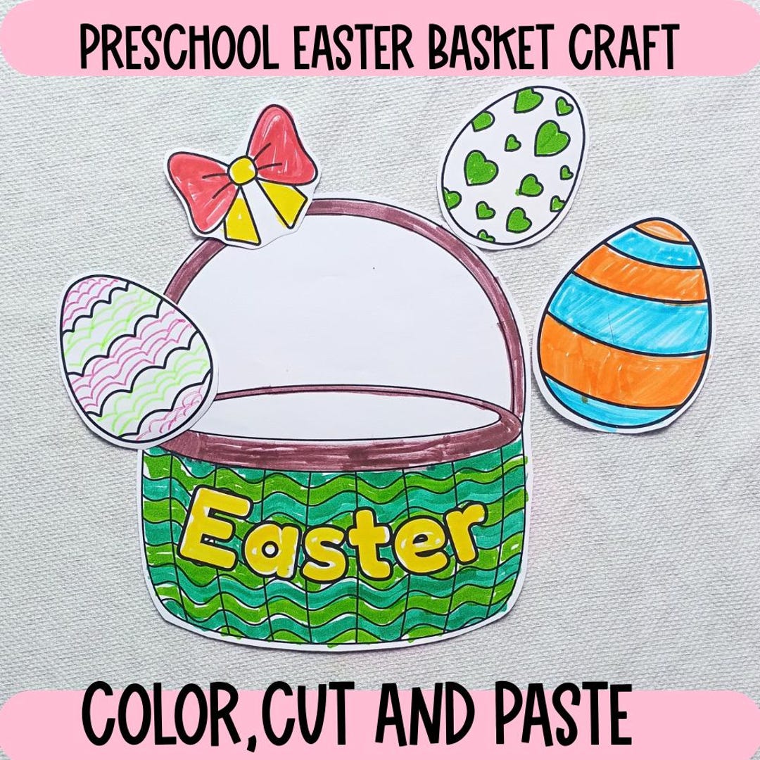 Easter Basket Craft, Preschool Curriculum, Build the Easter Basket ...