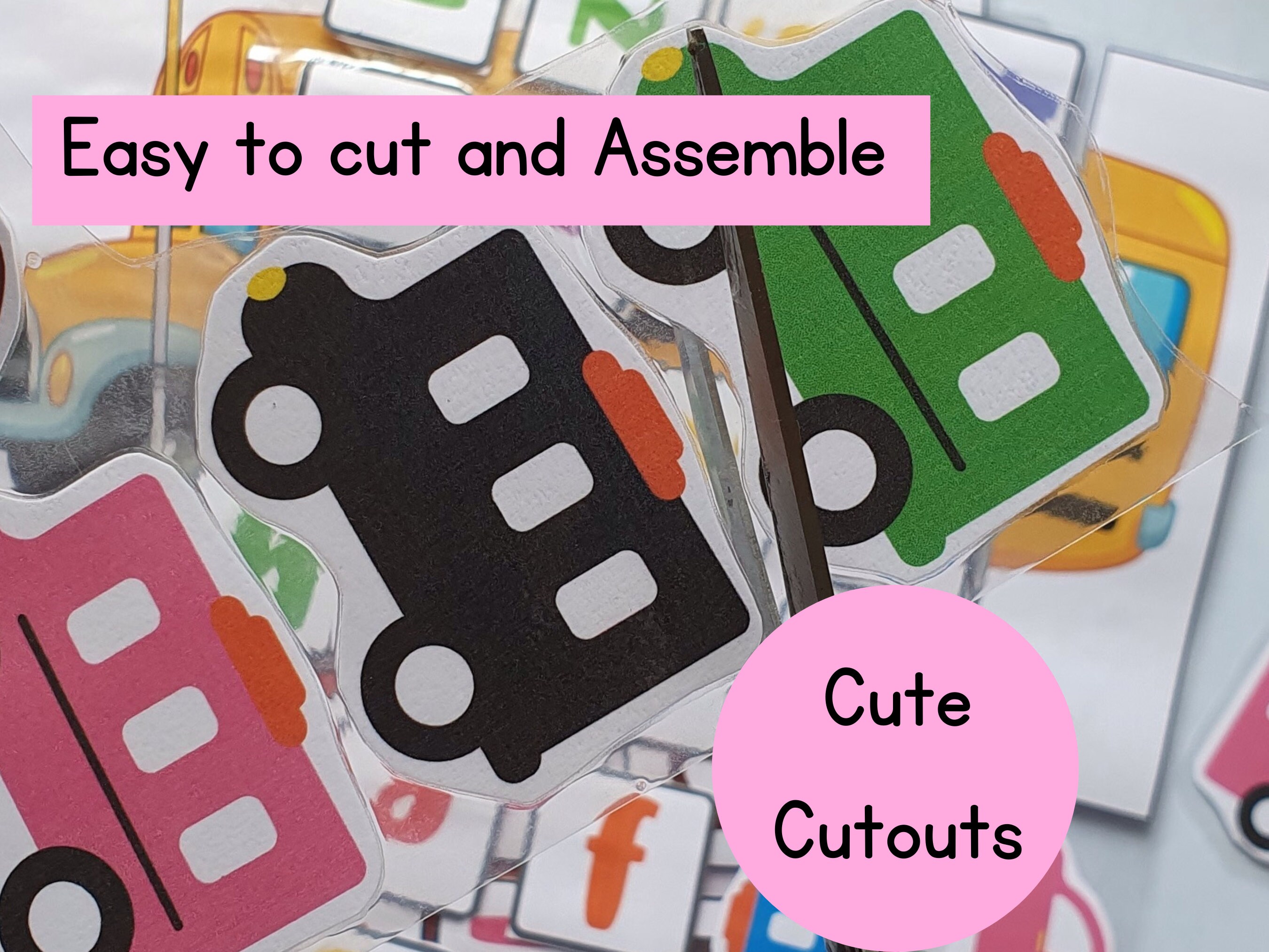 Car Color Sorting Game: Montessori Learning Activity (digital Download ...