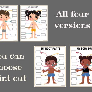 Busy Binder Activity|body Parts|homeschool Curriculum|preschool ...