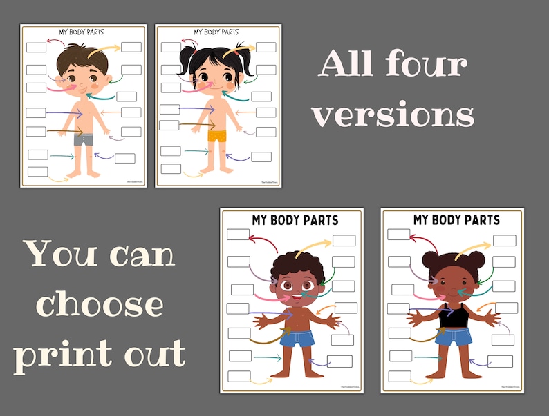 Busy Binder Activity|body Parts|homeschool Curriculum|preschool ...