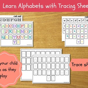 Preschool Worksheets,alphabet Match,number Match, Toddler Busy Book ...