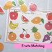 Preschool Curriculum, Fruits and Vegetables Sort, Toddler Busy Book ...