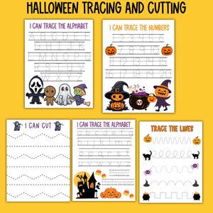 Preschool Halloween Worksheets, Halloween Preschool Curriculum, Tracing ...