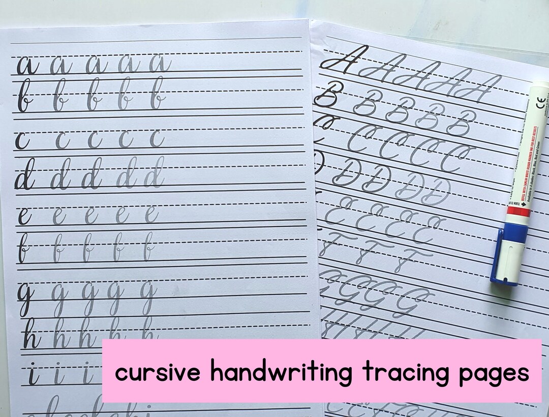 Cursive Handwriting Worksheets lower Case And Uppercase Tracing Cursive Handwriting Worksheets lower Case And Uppercase Tracing