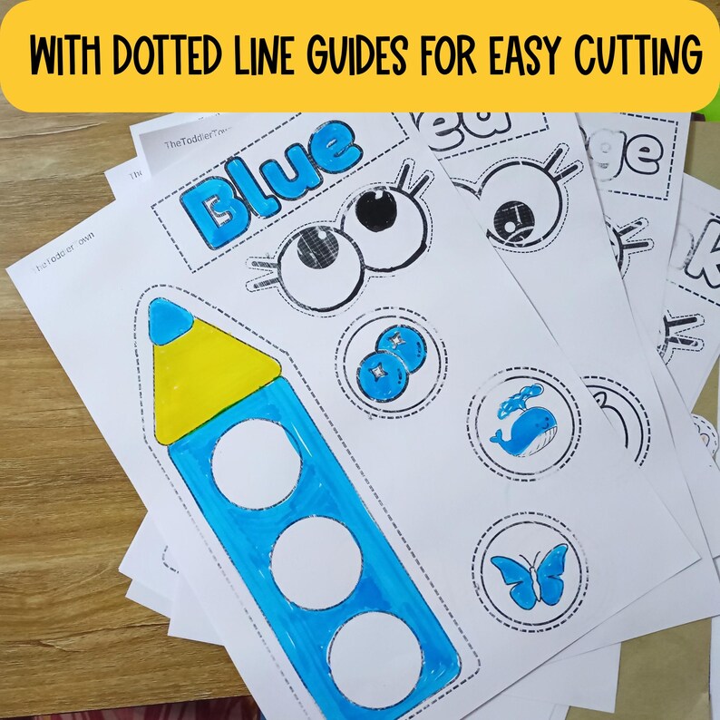 Preschool Curriculum, Shapes and Colors Craft,toddler Quiet Book ...