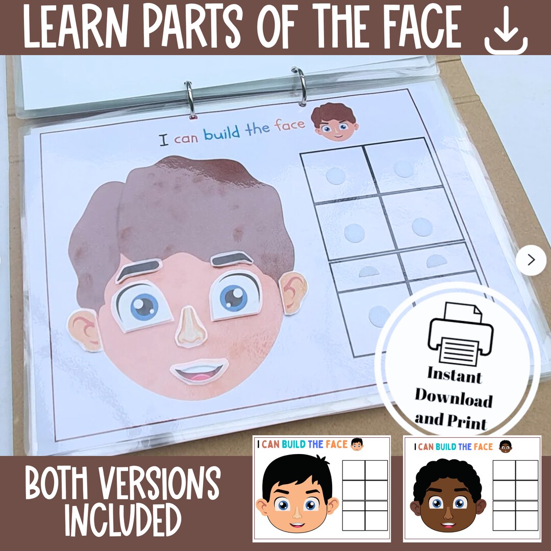 Montessori Activities for Preschool,parts of the Face,preschool ...