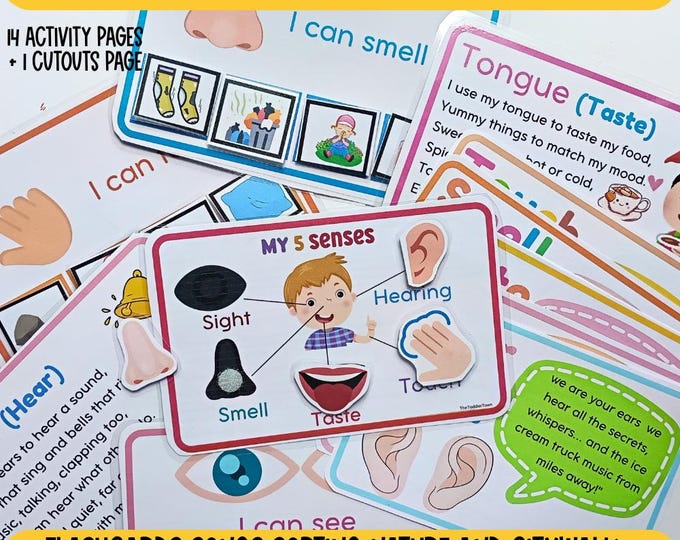 Tout sur les 5 sens à imprimer pour les enfants d'âge préscolaire ...