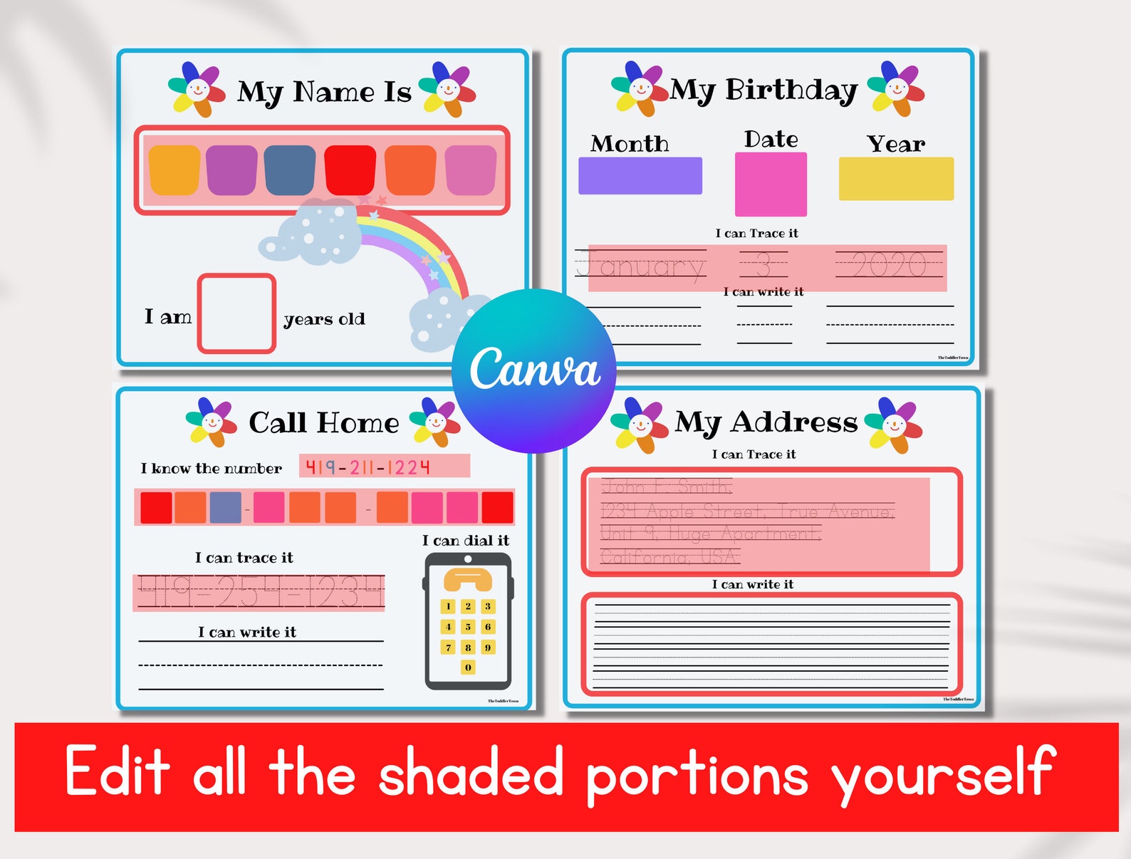 Toddler Busy Bookeditable Canva Templatepersonal - Etsy