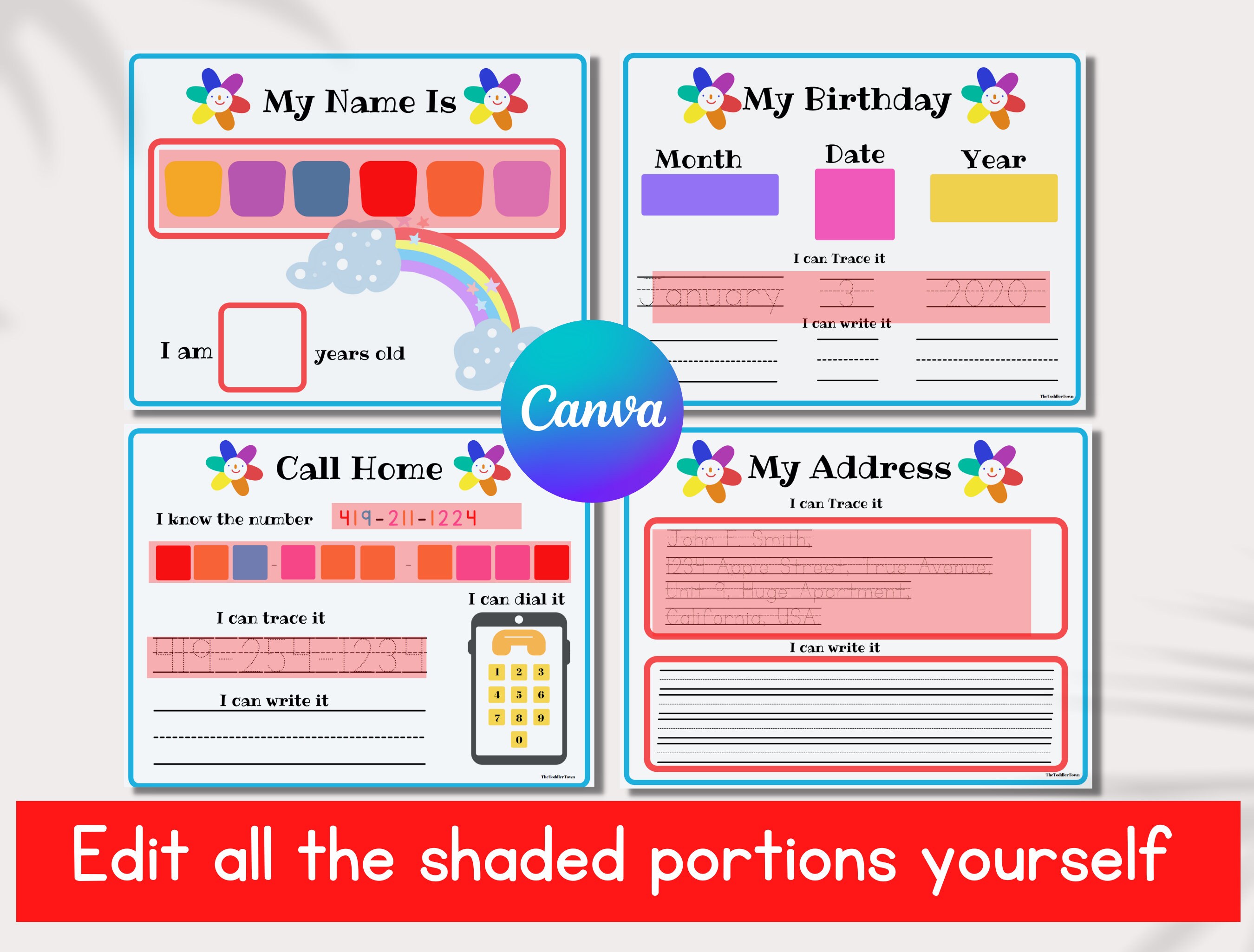 Toddler Busy Bookeditable Canva Templatepersonal - Etsy