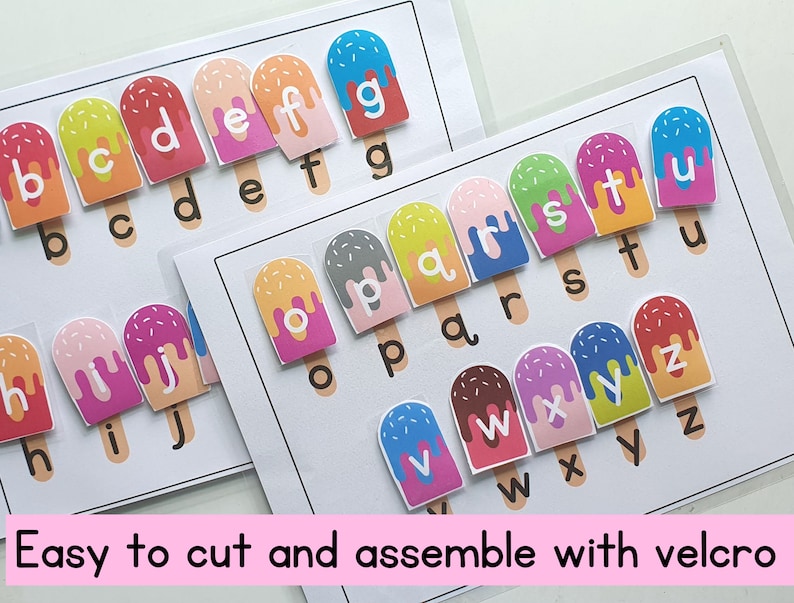 Alphabet Match Preschool, Printable Toddler Activities Homeschool ...
