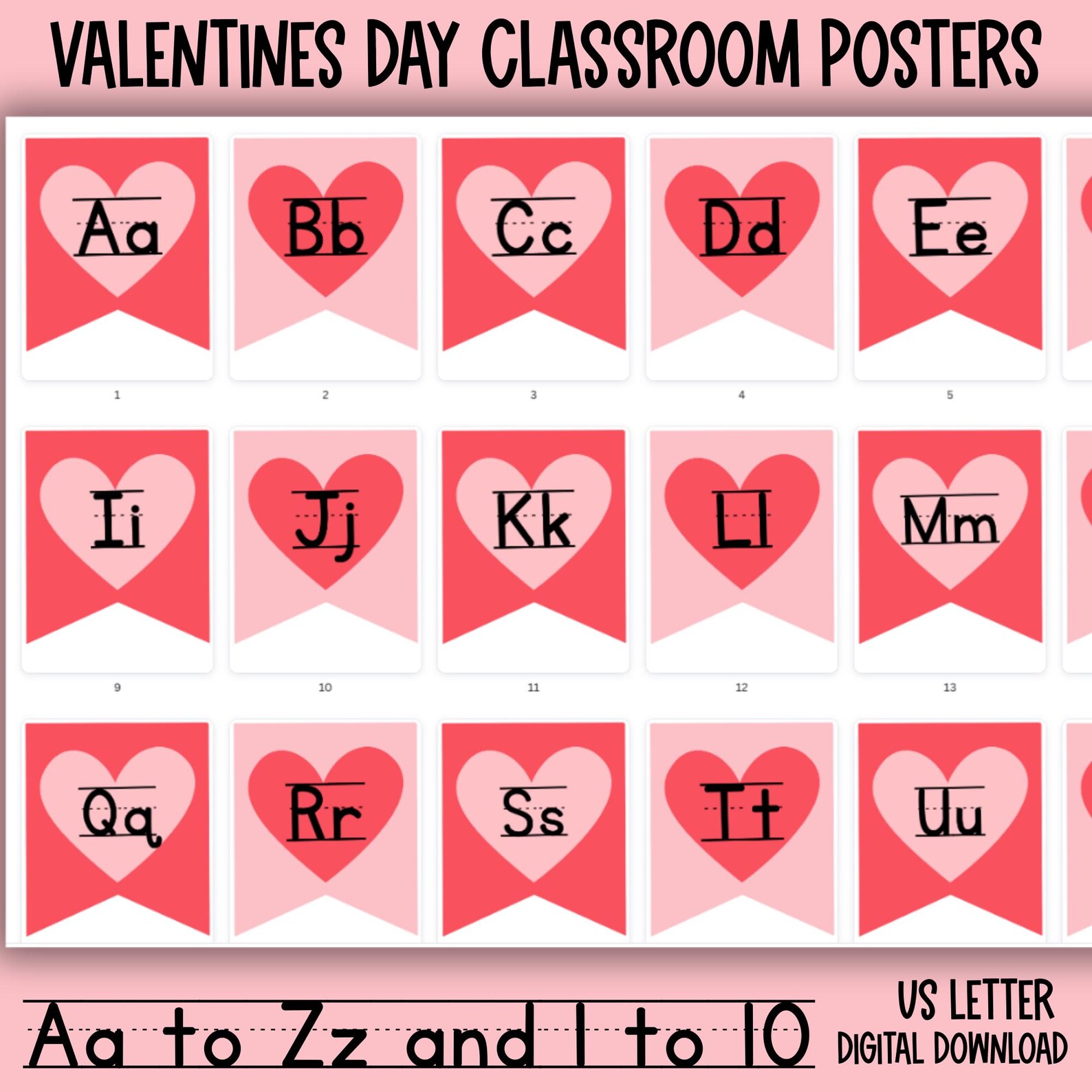 Valentine's Day Classroom Posters,preschool Classroom Decor,hearts ...