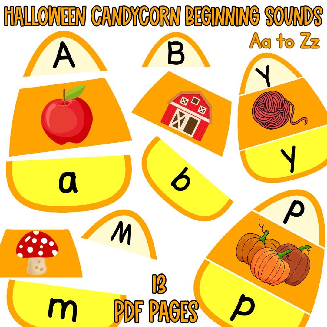 Halloween Candy Corn Letter Match, Halloween Preschool Printable ...