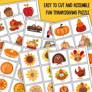 Preschool Matching Cards, Fall Activity for Kids, Toddler Activity ...