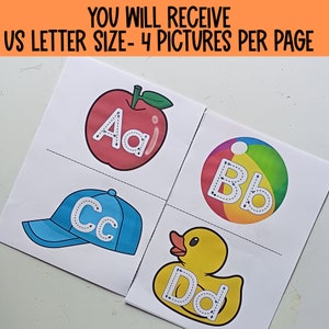 Letter Tracing Cards, Preschool Activity, Homeschool Printable ...