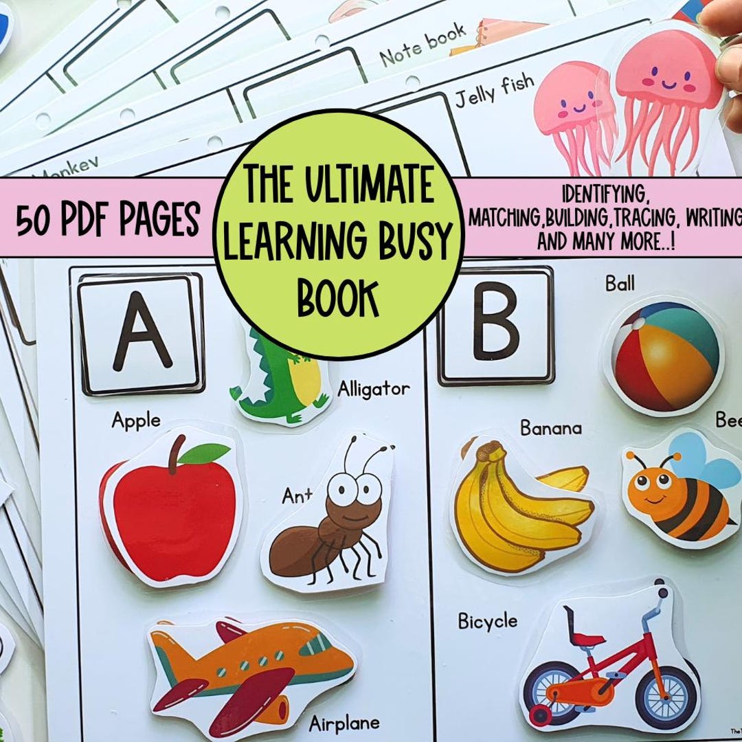 Toddler Busy Book Preschool Curriculum Learning Binder Montessori ...