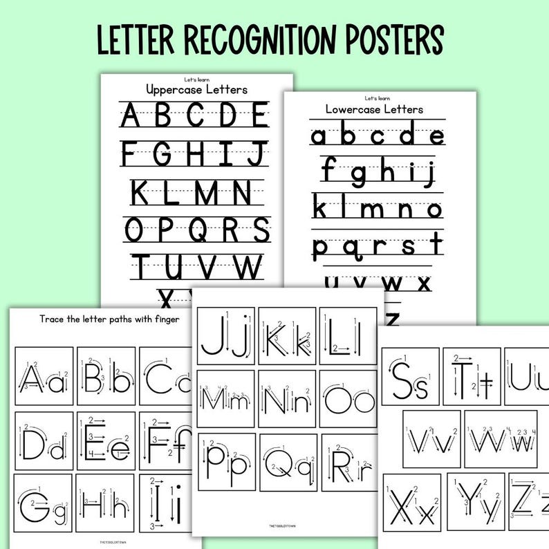 Alphabet Activity Book for Preschool, First Letter Tracing Book ...