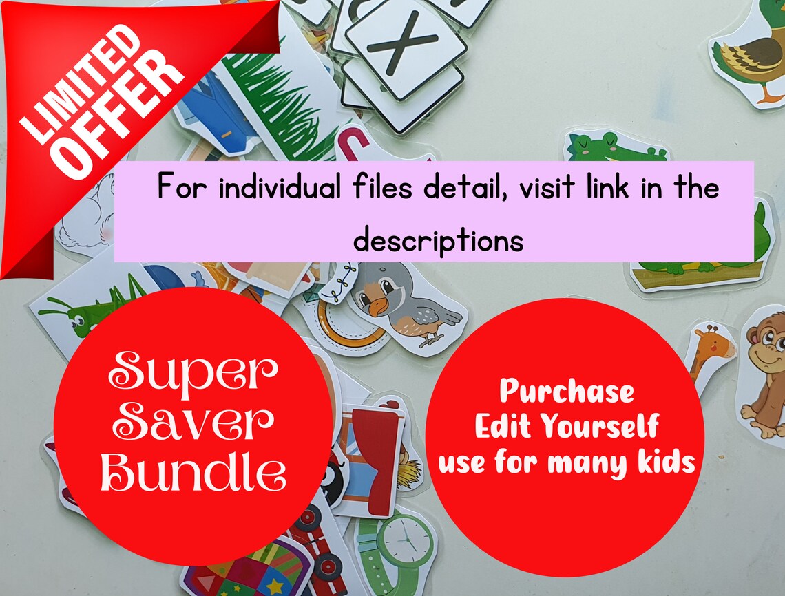 Toddler Busy Book Mega Bundle, Preschool Busy Book ,quiet Book,learning ...