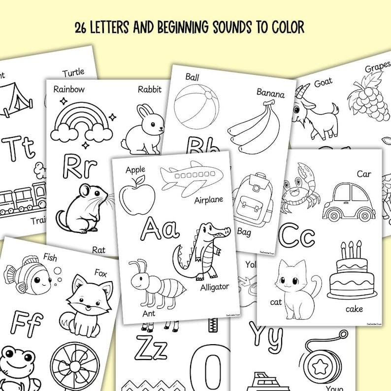 Alphabet Coloring Booklet, Preschool Activities, Preschool Curriculum ...