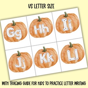 Thanksgiving Alphabet Tracing ,montessori Cards, Homeschool Resources ...
