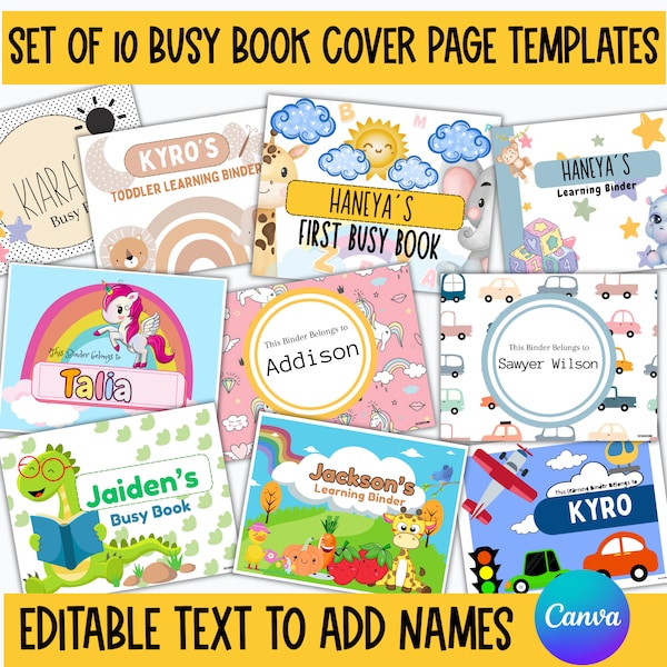 Toddler Book Cover - Etsy