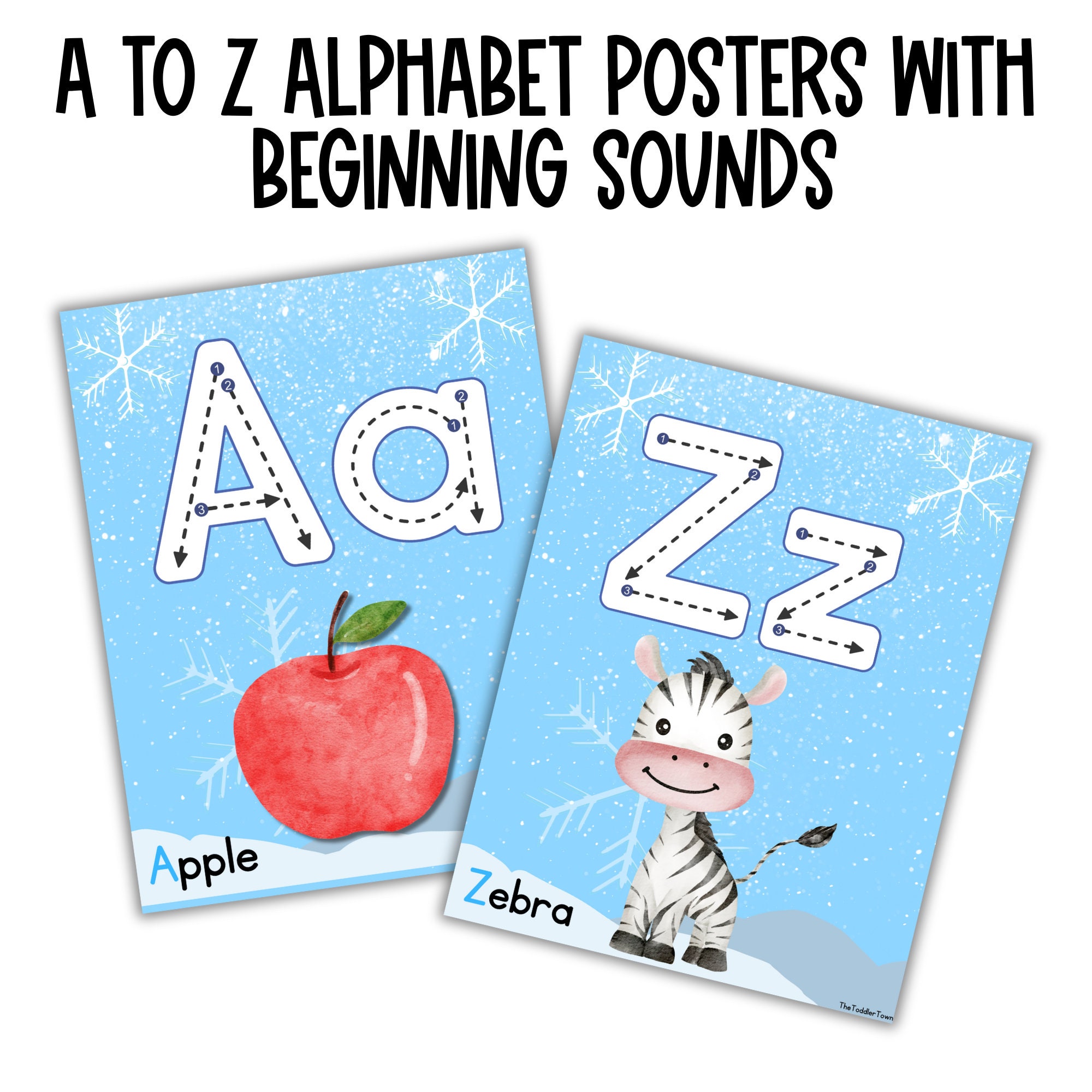 Winter Classroom Poster for Preschool, Alphabet Poster,preschool ...