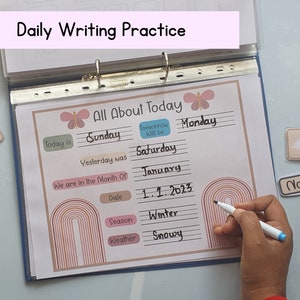 Busy Book My Morning Bundle, Circle Time Printable Preschool Curriculum ...