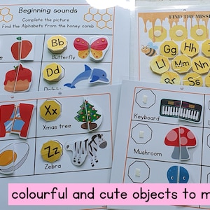 Toddler Busy Book,learning Binder,preschool Curriculum,kids Worksheets ...