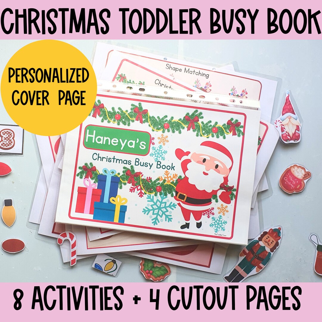 Christmas Busy Book,preschool Curriculum,toddler Busy Book,christmas ...