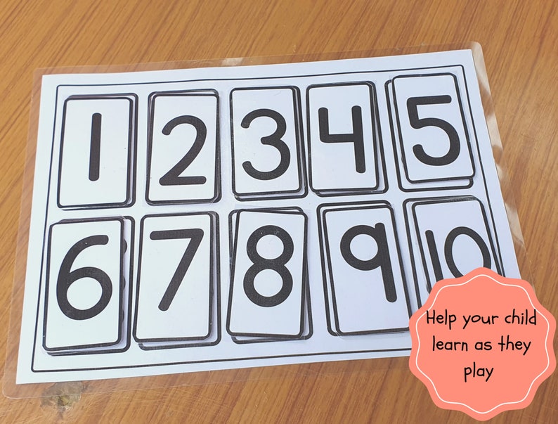 Learn Numbers Counting,1 to 10'educational Preschool Printable, Kids ...