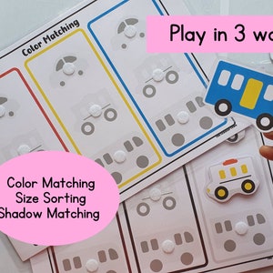 Montessori Activities for Toddlers,color Matching,learning Colors ...