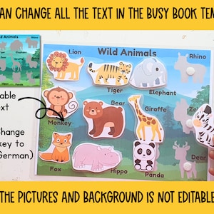 Toddler Busy Book Editable,learning Binder,preschool Curriculum,busy ...