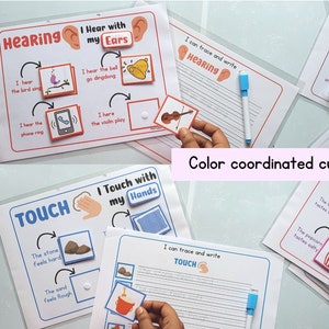Five Senses Leaning Busy Binder,toddler Busy Book, Preschool Curriculum ...