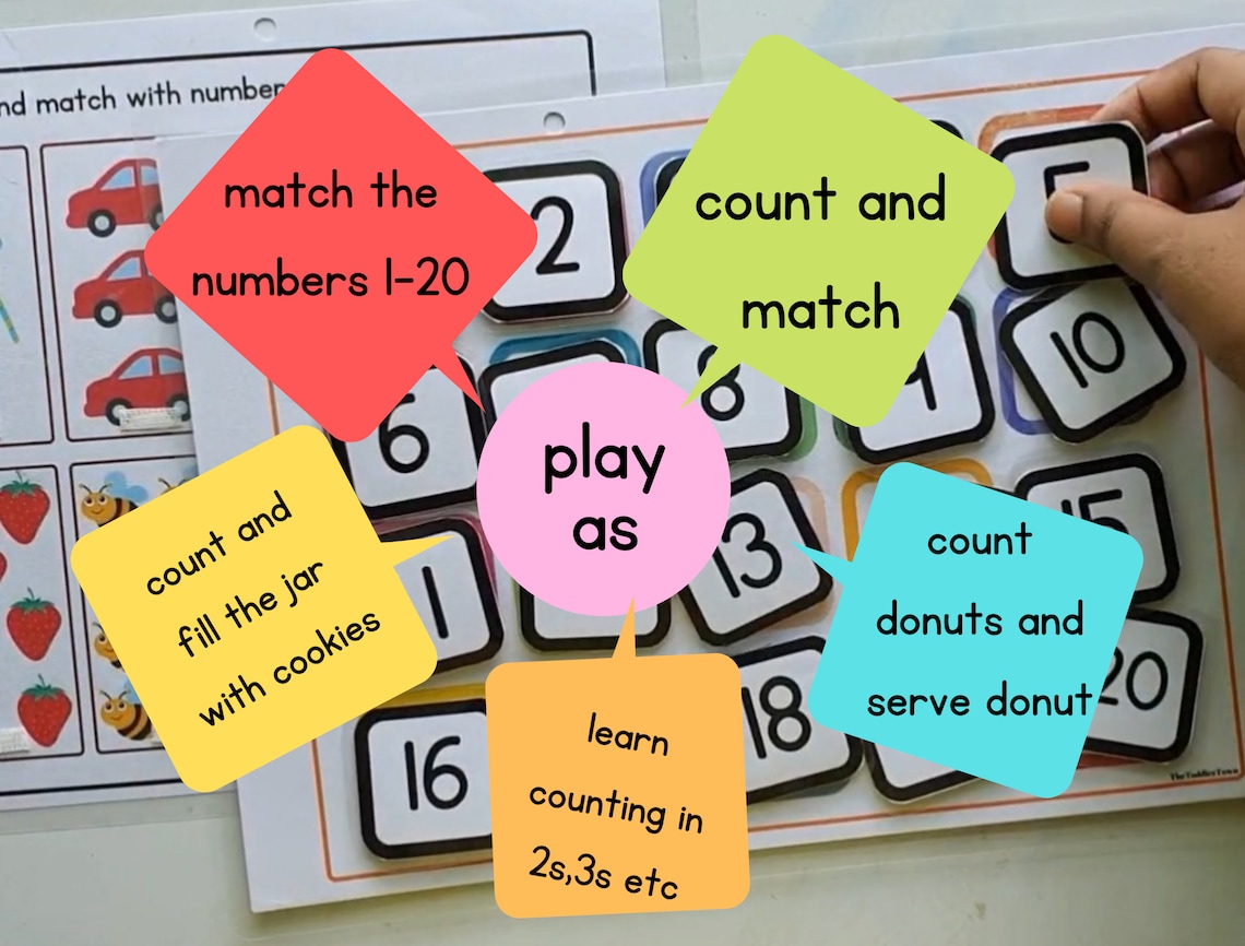 Counting Activity Preschool Math Learn to Count Preschool - Etsy