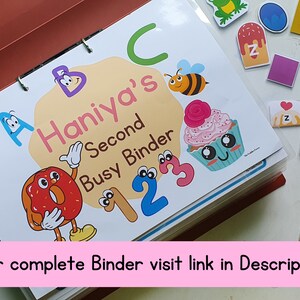 Busy Binder Activity,color Matching, Color Activity, Learning Colors ...