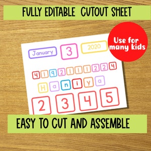 Toddler Busy Book,editable Canva Template,personal Info,preschool ...