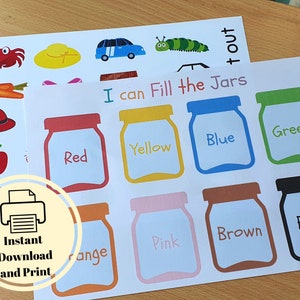 Busy Binder Activity, Color Matching, Color Activity, Learning Colors ...