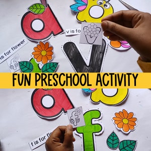 ALPHABET LETTER Crafts ABC Worksheets Printable Classroom Preschool ...