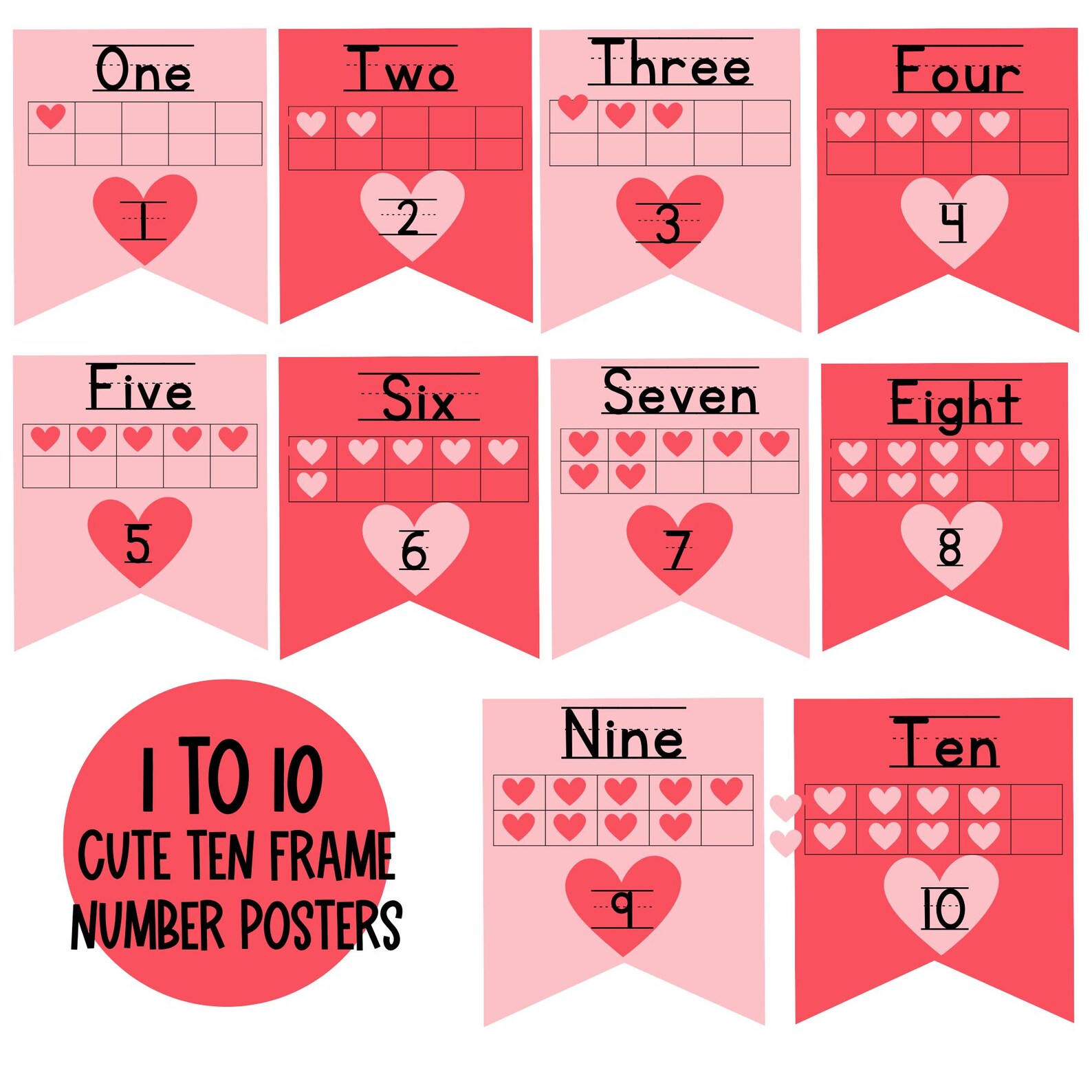 Valentine's Day Classroom Posters,preschool Classroom Decor,hearts ...