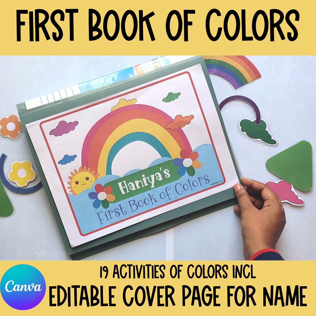 Toddler Busy Book Printable Colors Busy Book Learning - Etsy