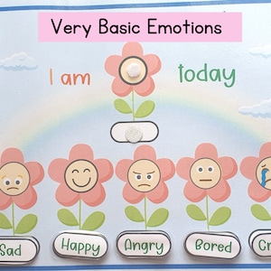 Emotions Chart ,toddler Busy Book Activity, Kids Feelings,preschool ...
