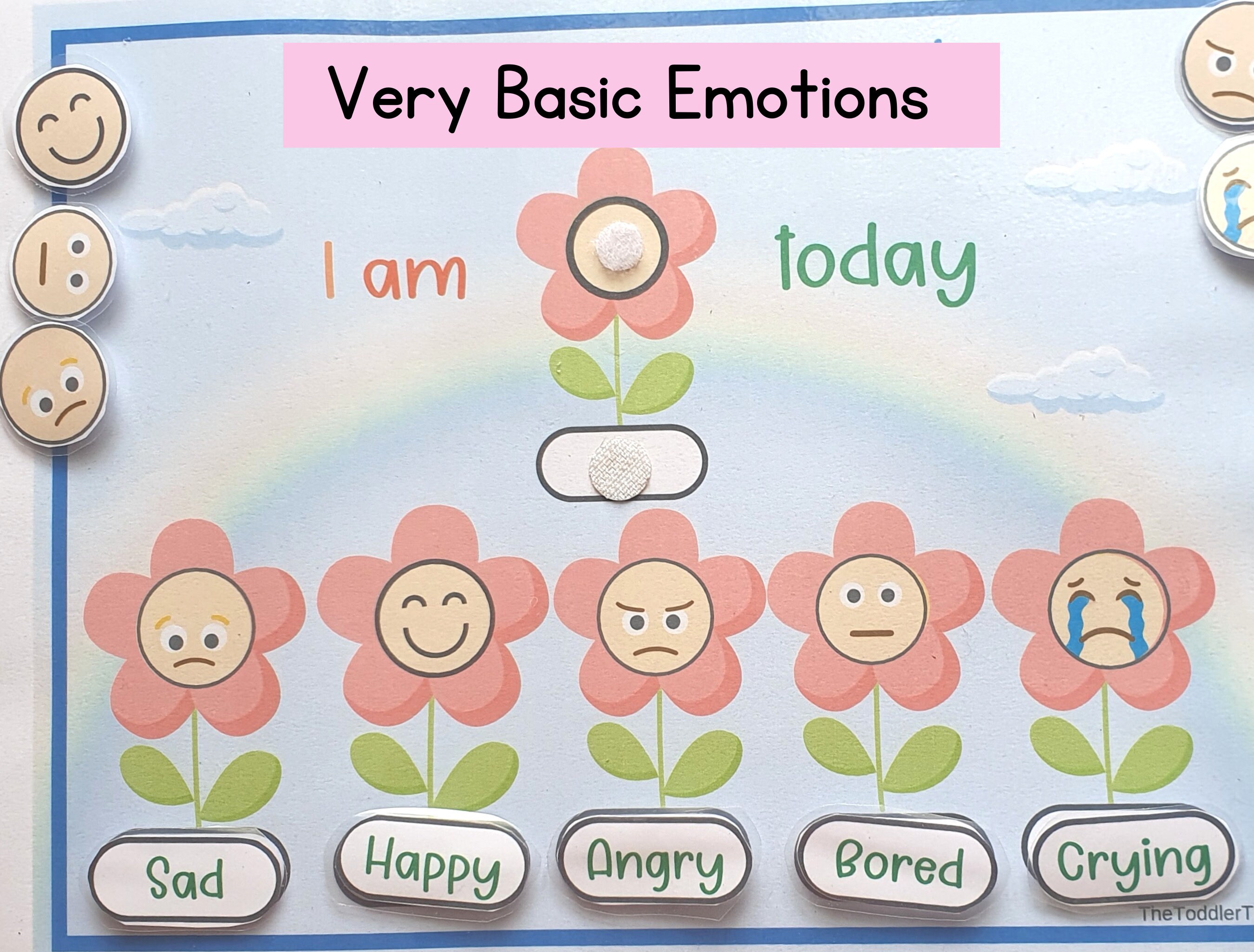 Emotions Chart ,toddler Busy Book Activity, Kids Feelings,preschool ...
