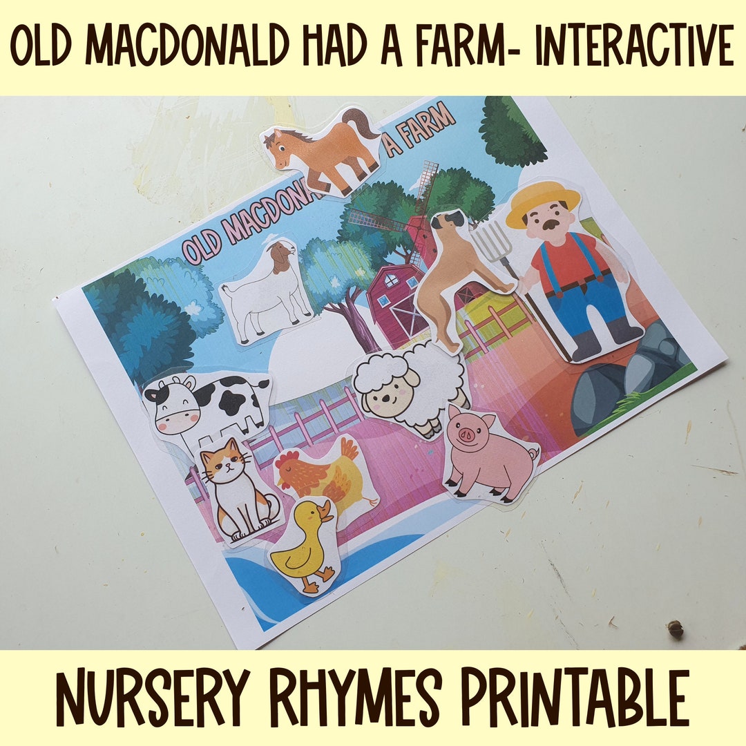 Toddler Nursery Rhyme Interactive,educational Book,toddler Learning ...