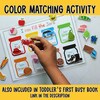 Busy Binder Activity, Shape Matching Printable, Preschool Curriculum ...