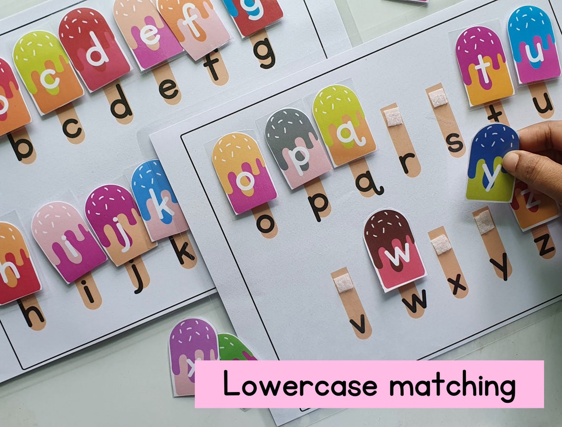 Alphabet Match Preschool, Printable Toddler Activities Homeschool ...