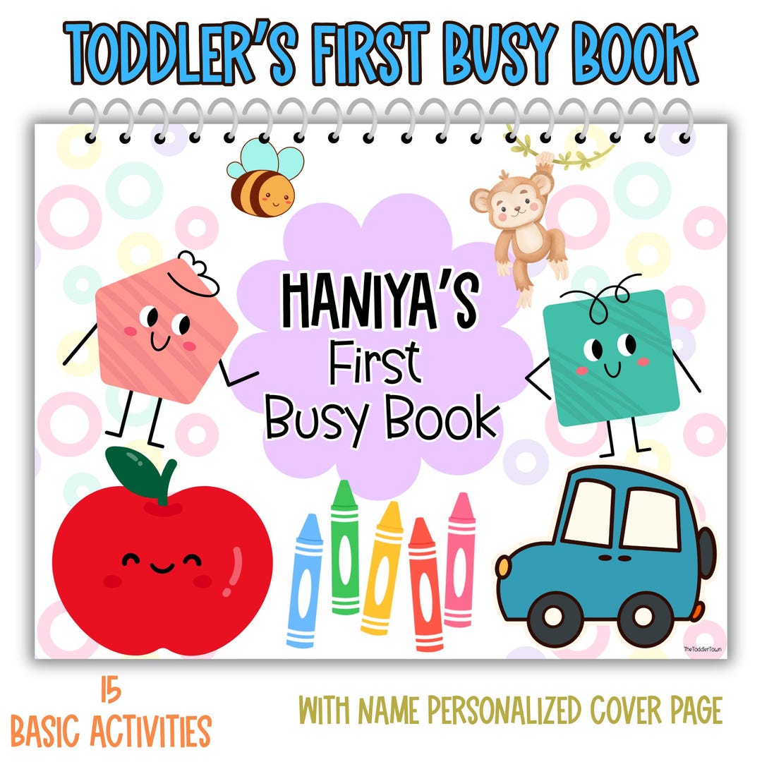 Toddler Busy Book, Preschool Curriculum, Learning Binder, Homeschool ...