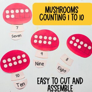 Number Match,counting 1 to 10,preschool Counting,homeschool Resources ...